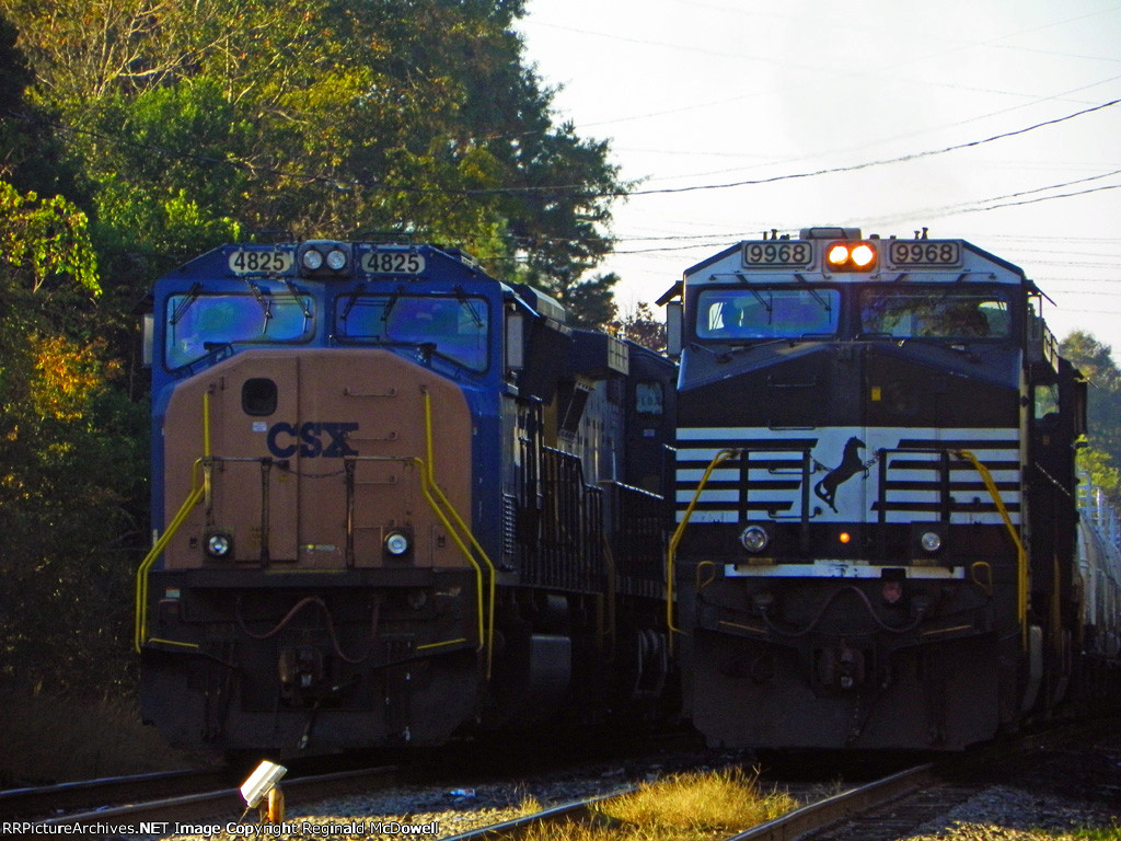 NS 156 and CSXT Q464-23